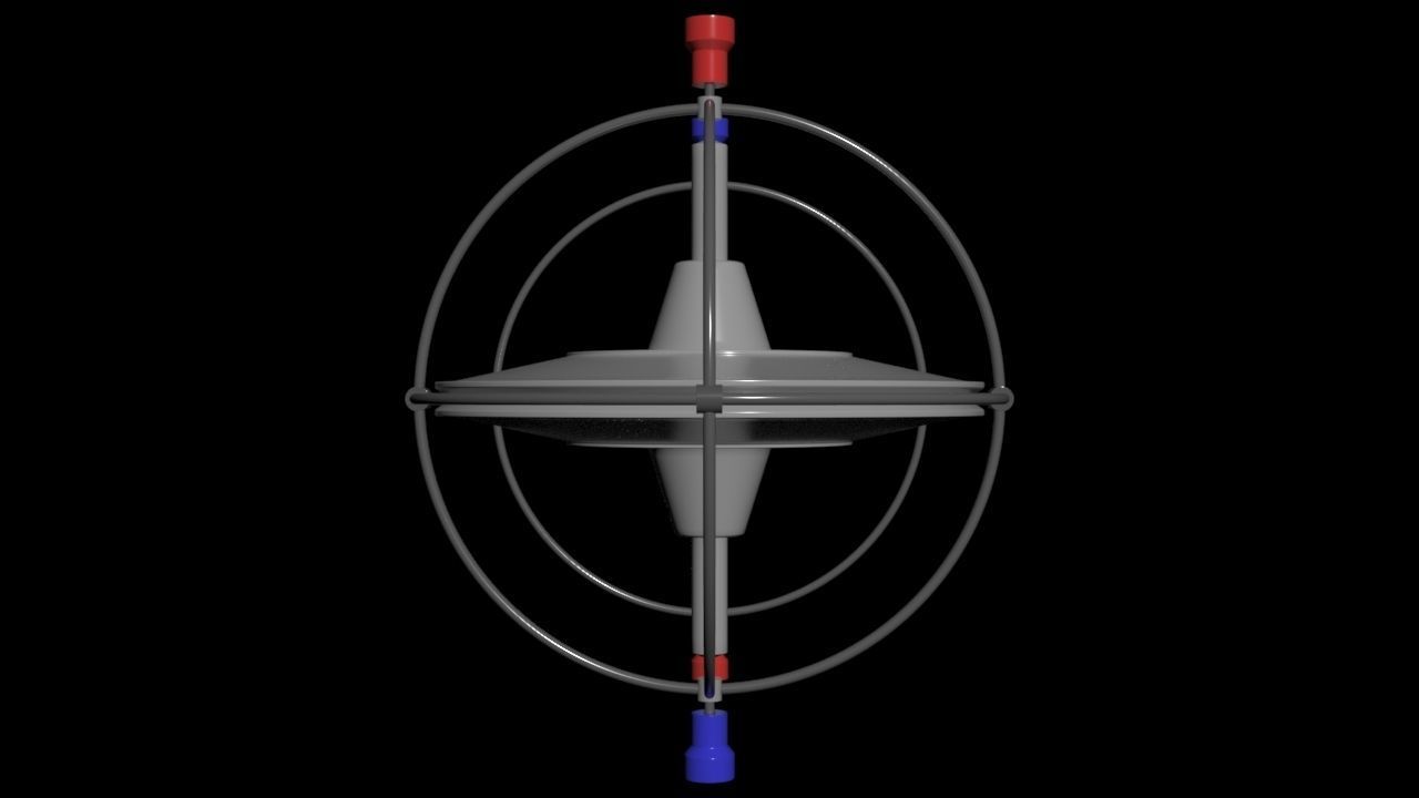 Scientific Educational Precision Gyroscope Toy - Concept 3D model 3D ...