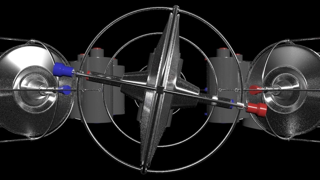 Scientific Educational Precision Gyroscope Toy - Concept 3D model 3D ...