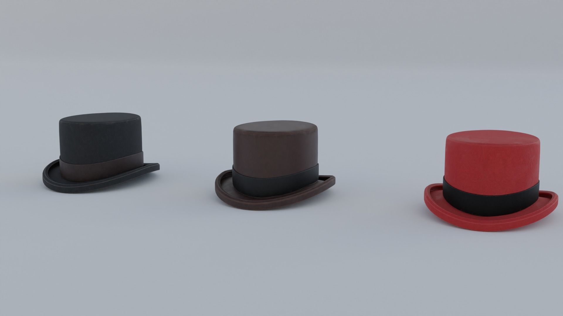 3D model Top hat 3D models VR / AR / low-poly | CGTrader