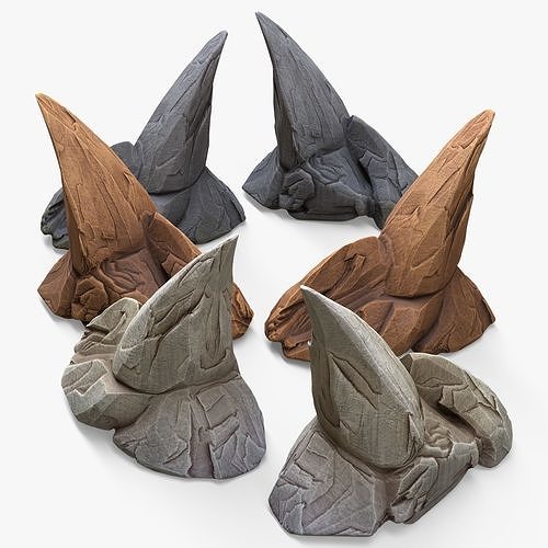 Stylized Sharp Rock 3D model | CGTrader