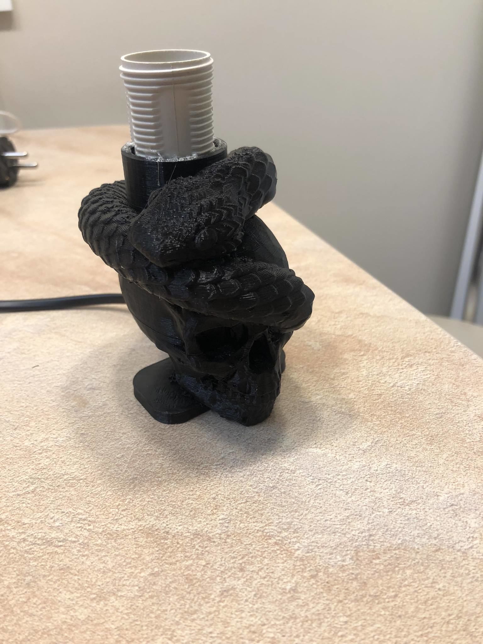 Sons of anarchy lithophane lamp with skulls and snakes 3D model 3D ...