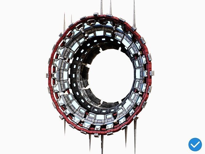 3D model Sci-Fi Star Gates Type 03 PBR VR / AR / low-poly | CGTrader