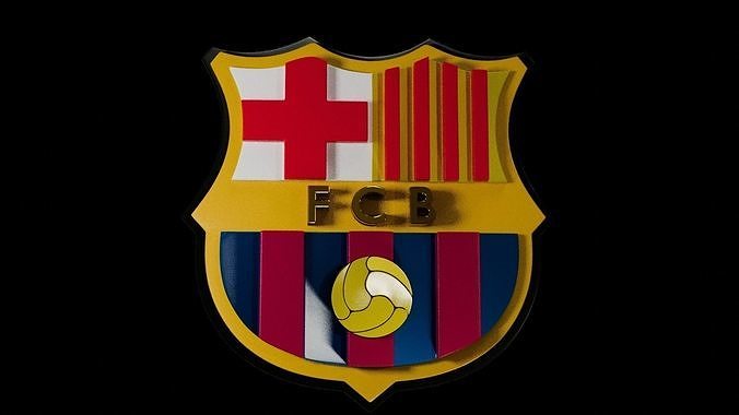 Plastic Model of FCB Crest free VR / AR / low-poly 3D model | CGTrader