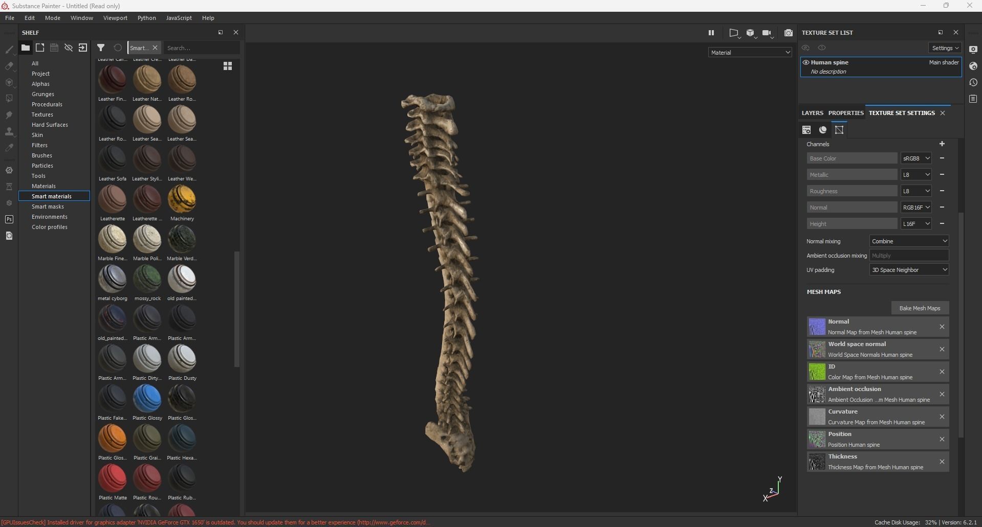 3D model Human spine VR / AR / low-poly | CGTrader