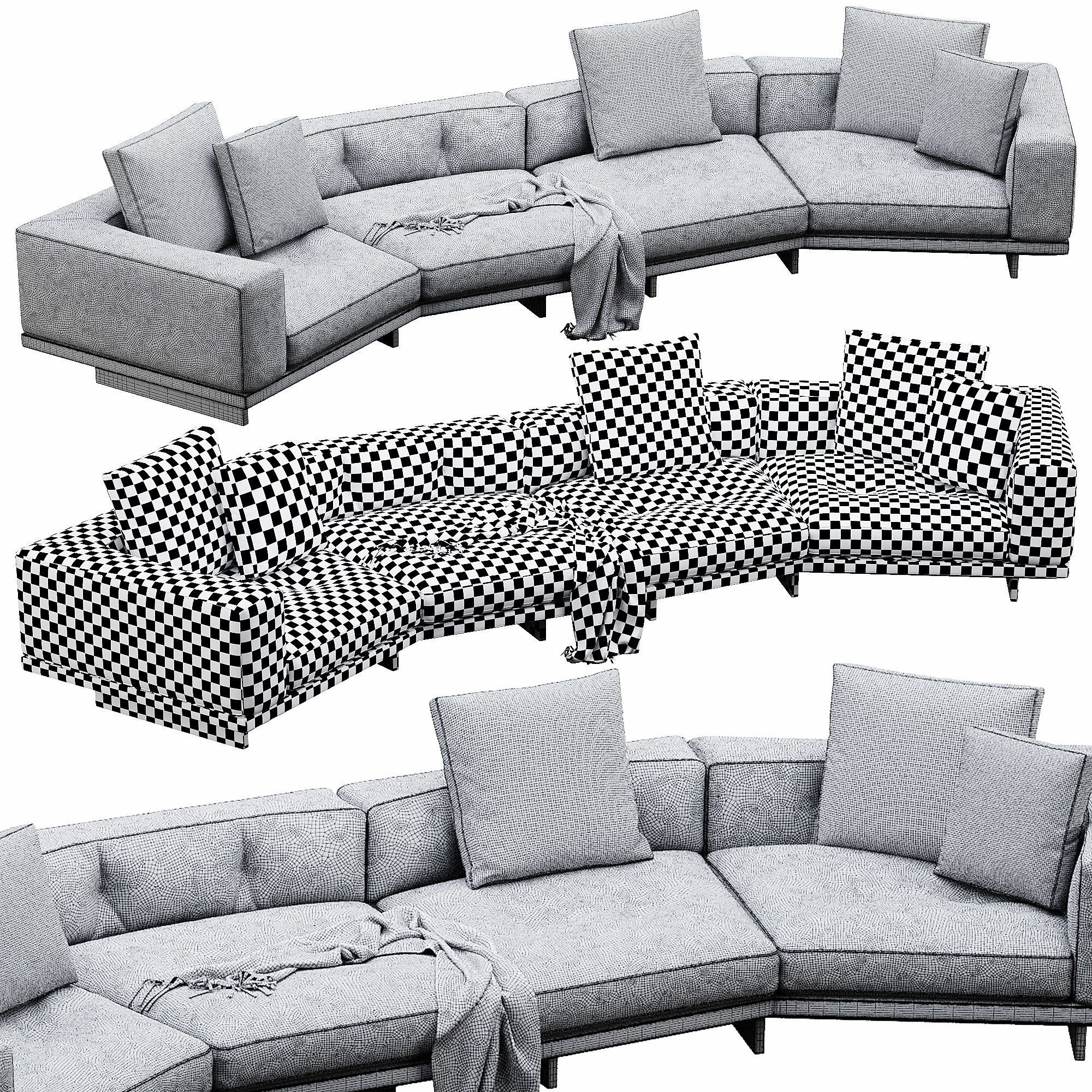 Dylan Sofa set 3D model | CGTrader