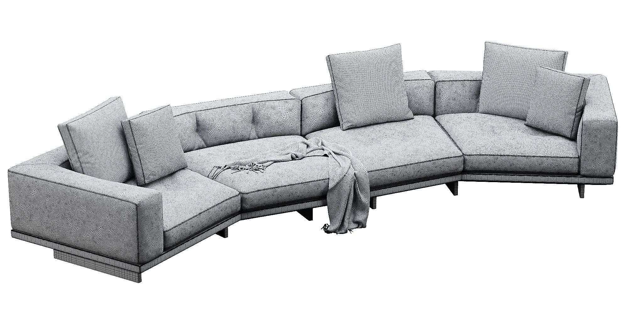 Dylan Sofa set 3D model | CGTrader