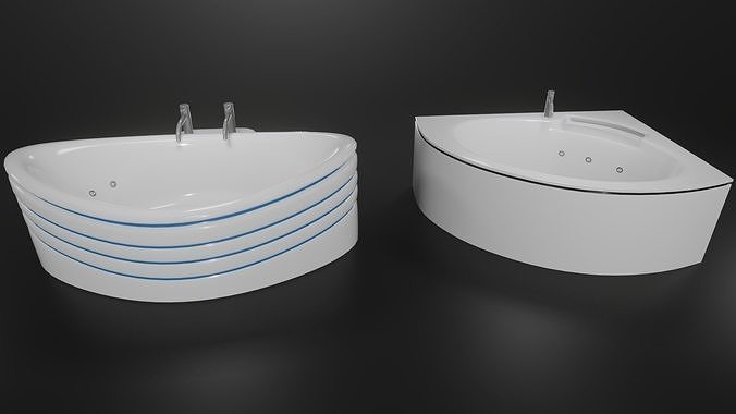 3D model 2 Luxury Jacuzzi VR / AR / low-poly | CGTrader