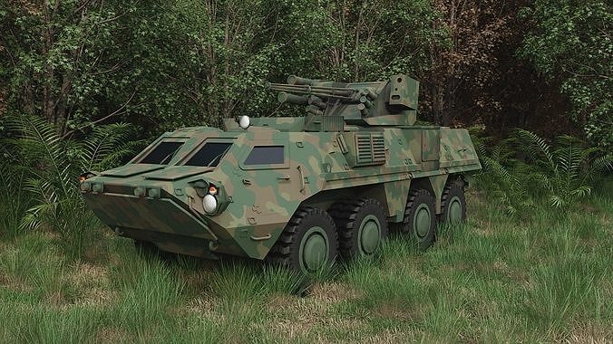 3D model BTR 4E Low poly HQ VR / AR / low-poly | CGTrader