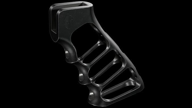 3D model Tactical Dynamics Skeletonized Grip Black VR / AR / low-poly ...