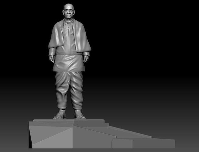 Statue of Unity or sardar patel High-poly 3D model 3D model 3D ...