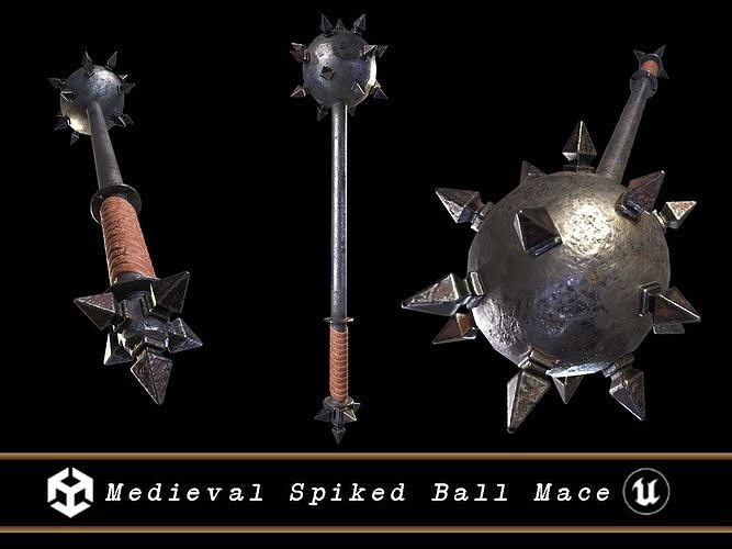 3D model Medieval Spiked Ball Mace VR / AR / low-poly | CGTrader