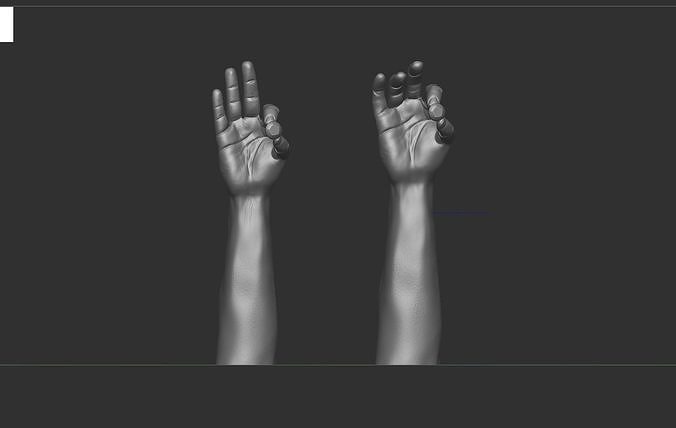 Hand holding diamond 3D model 3D printable | CGTrader