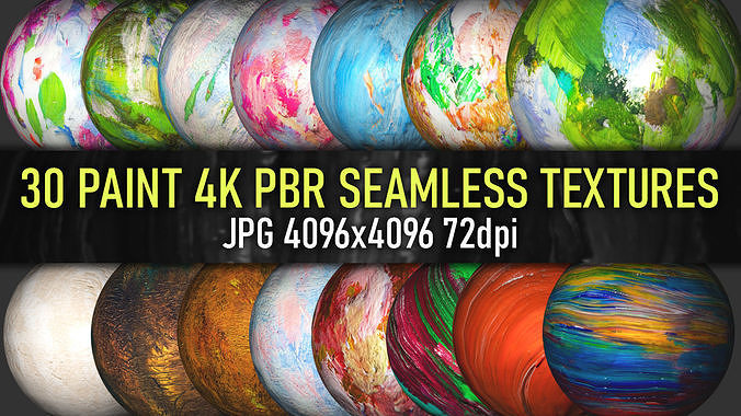 30 paint palette stroke PBR photo seamless 4k textures Texture | CGTrader
