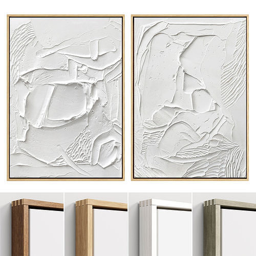 3D model Plaster Two Frame 29 VR / AR / low-poly | CGTrader
