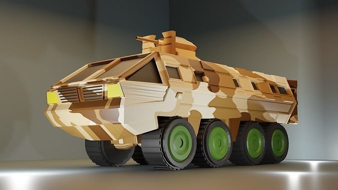 3D model Lazar MRAP Mine Resistant Ambush Protected Armored Vehicle VR / AR / low-poly | CGTrader