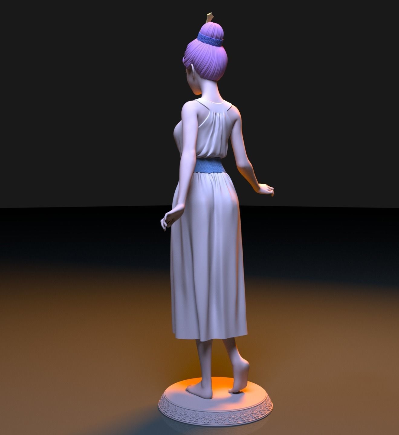 Princess 3D model 3D printable | CGTrader