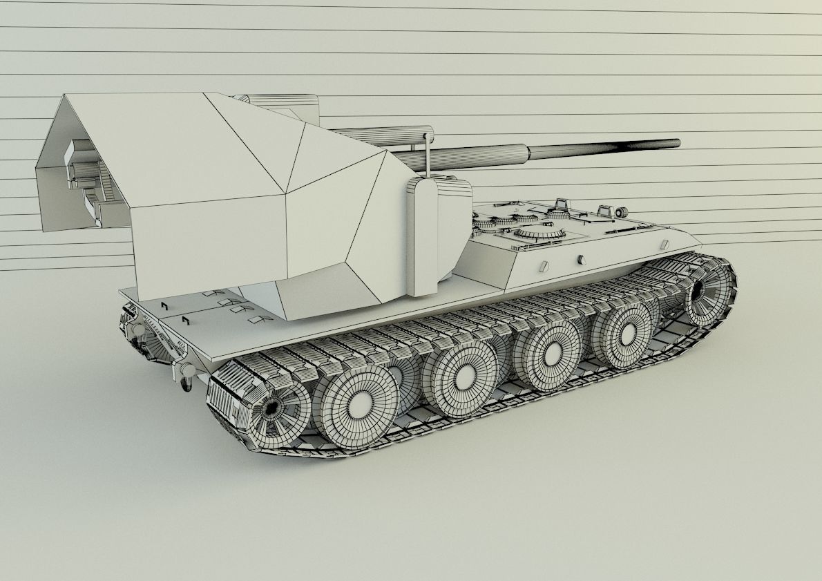 WT E100 tank military vehicle 3D model | CGTrader