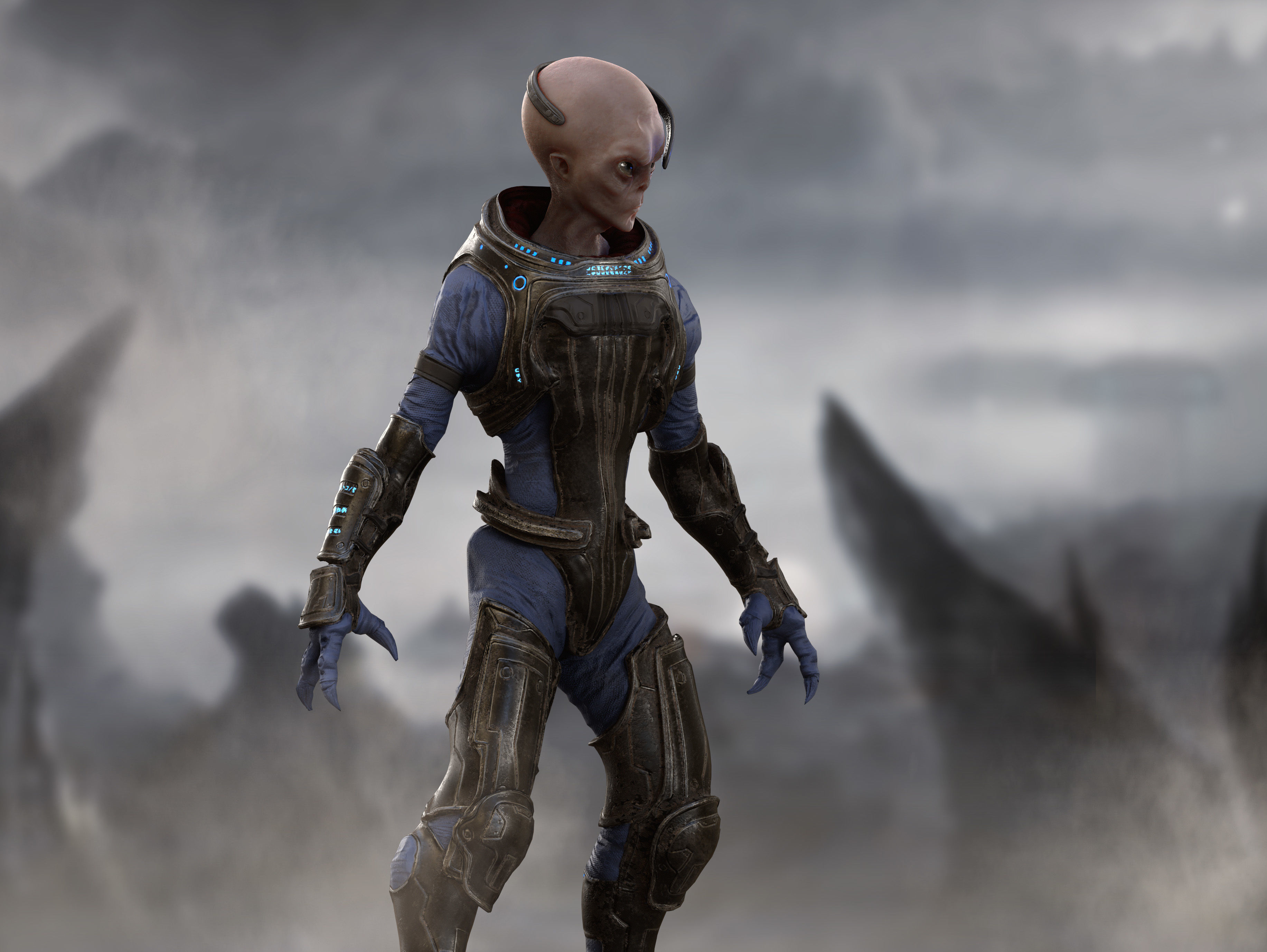 3D model Sci Fi Alien VR / AR / low-poly | CGTrader