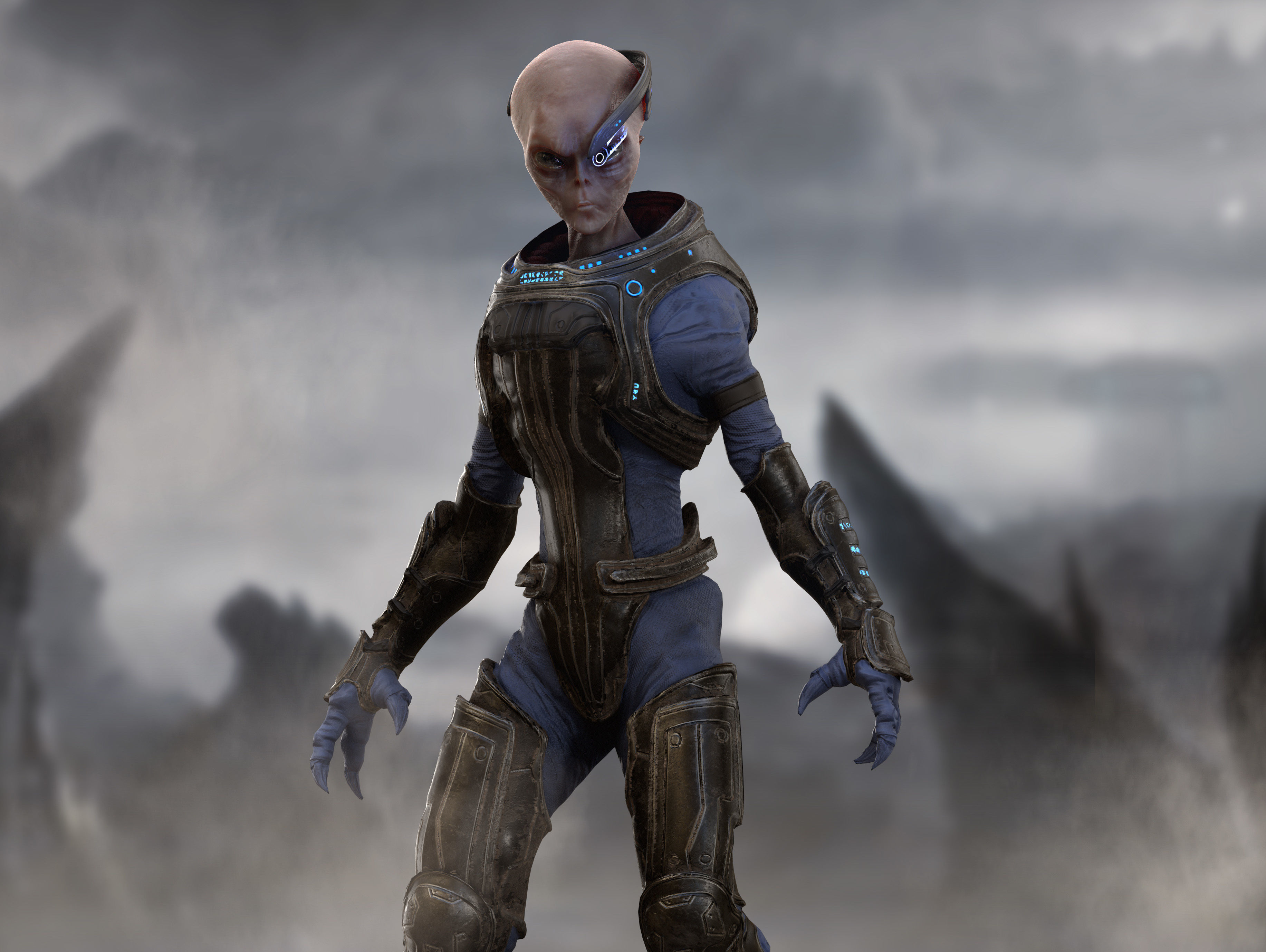 3D model Sci Fi Alien VR / AR / low-poly | CGTrader