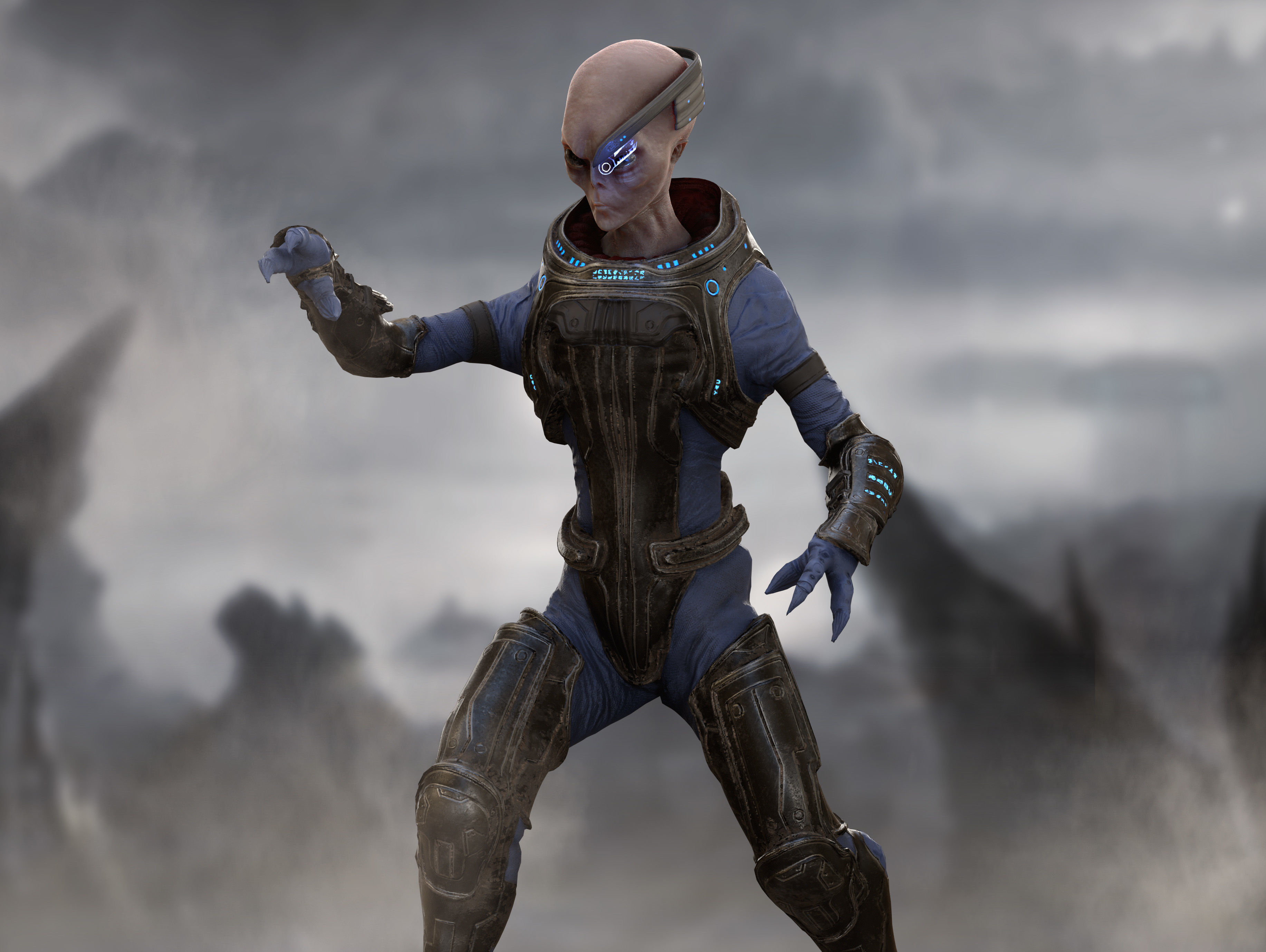 3D model Sci Fi Alien VR / AR / low-poly | CGTrader