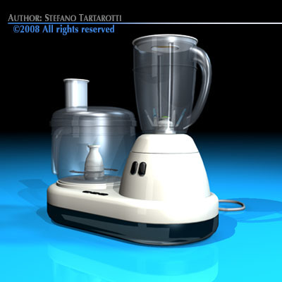 Food processor 3D model | CGTrader