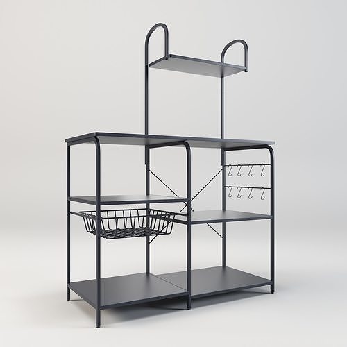 3D model Metal kitchen storage rack VR / AR / low-poly | CGTrader
