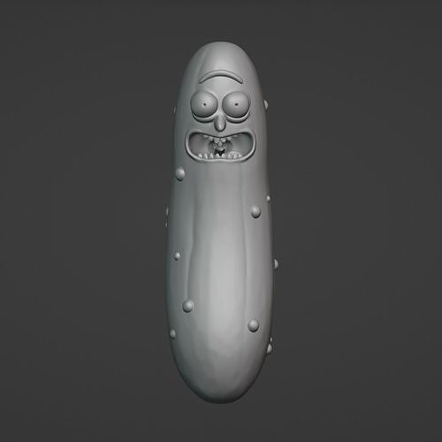 Pickle Rick 3D model 3D printable | CGTrader