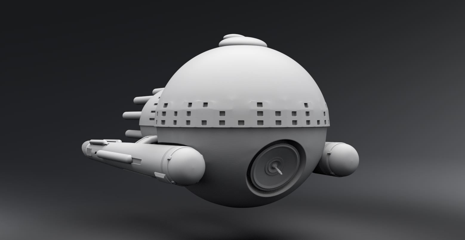 Medusan Ship Scale model 3D model 3D printable | CGTrader