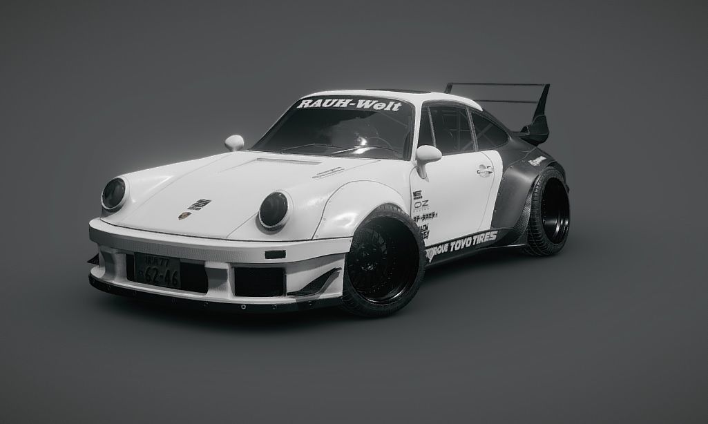 Porsche 911 Turbo RWB 3D model | CGTrader