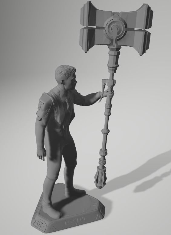 Jayce from Arcane 3D print ready model 3D model 3D printable | CGTrader
