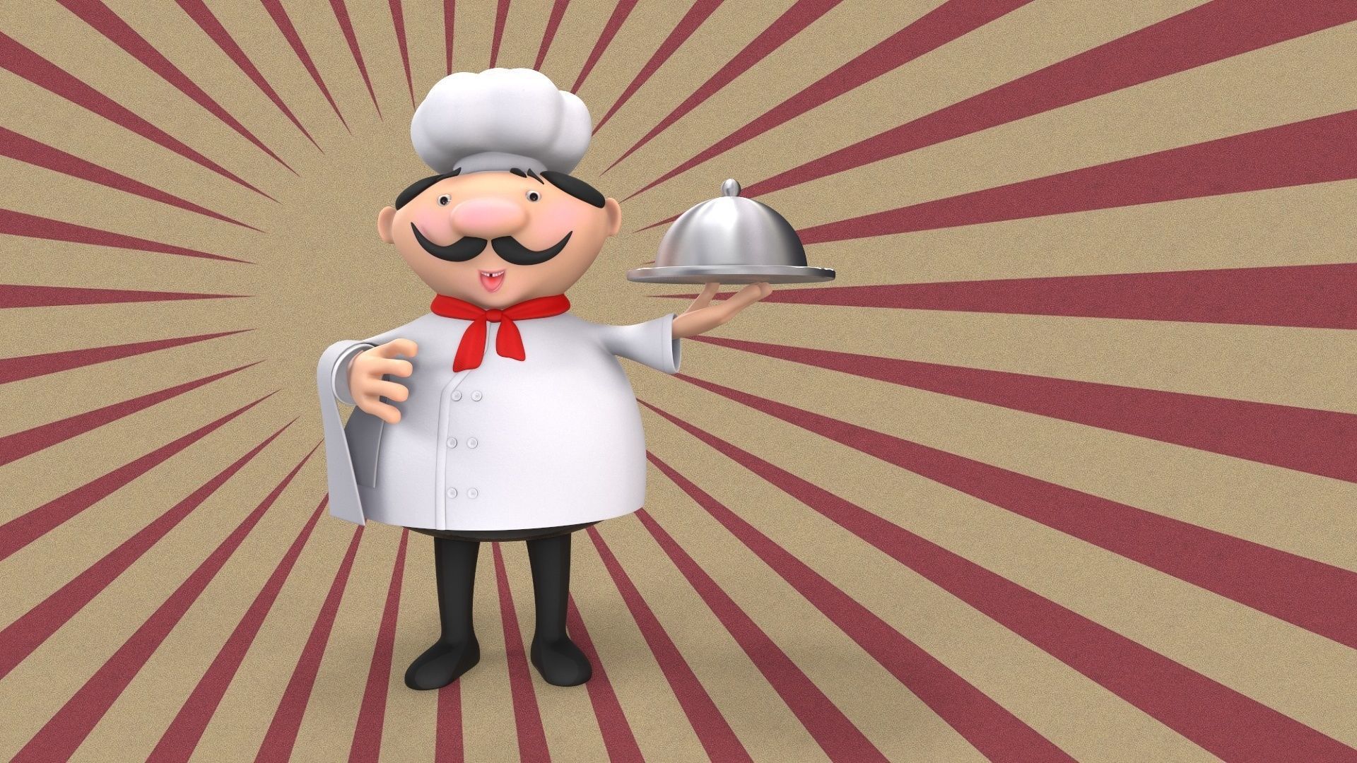 3D model Chef Character VR / AR / low-poly | CGTrader
