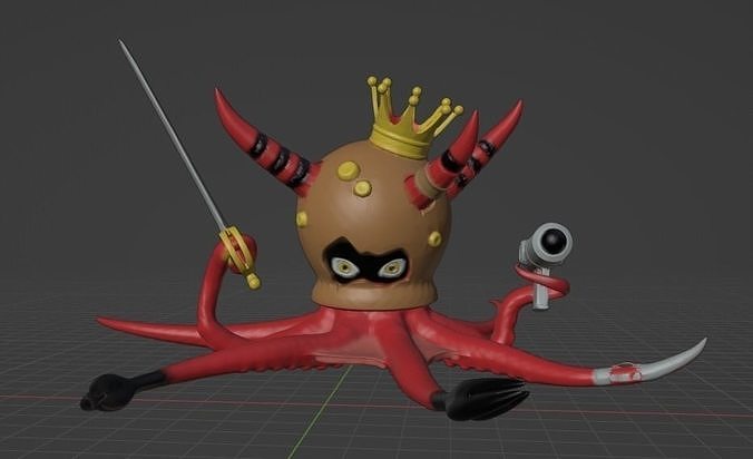 octomon 3D model 3D printable | CGTrader
