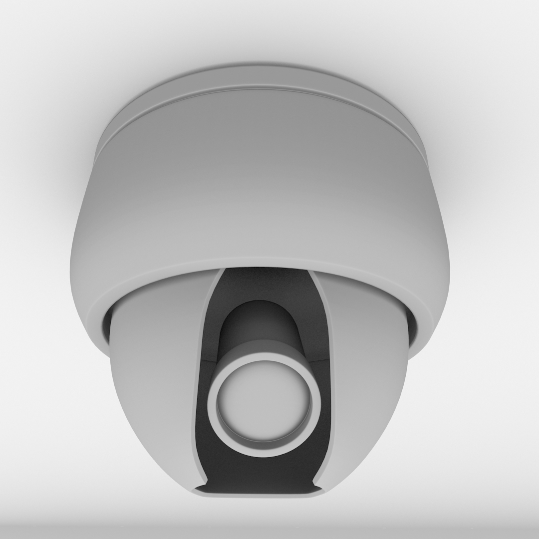 Dome Camera 3D Model .3ds .fbx .blend .dae - CGTrader.com