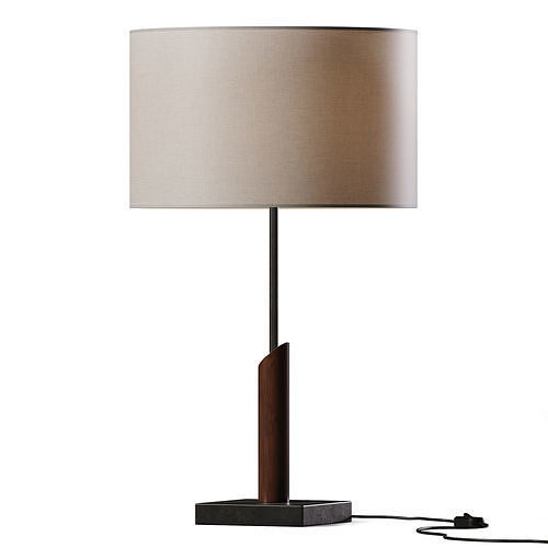 Cornelius Wood Table Lamp 3D model | CGTrader