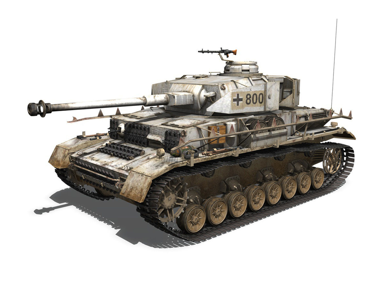 PzKpfw IV - Panzer 4 - Ausf H - Winter 3D model | CGTrader
