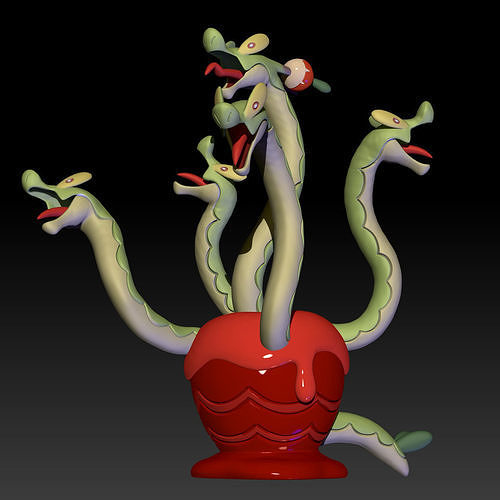 Pokemon Hydrapple 3D model 3D printable | CGTrader
