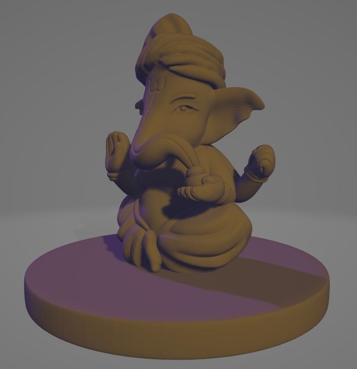 GANESH JI IDOL 3D model 3D printable | CGTrader