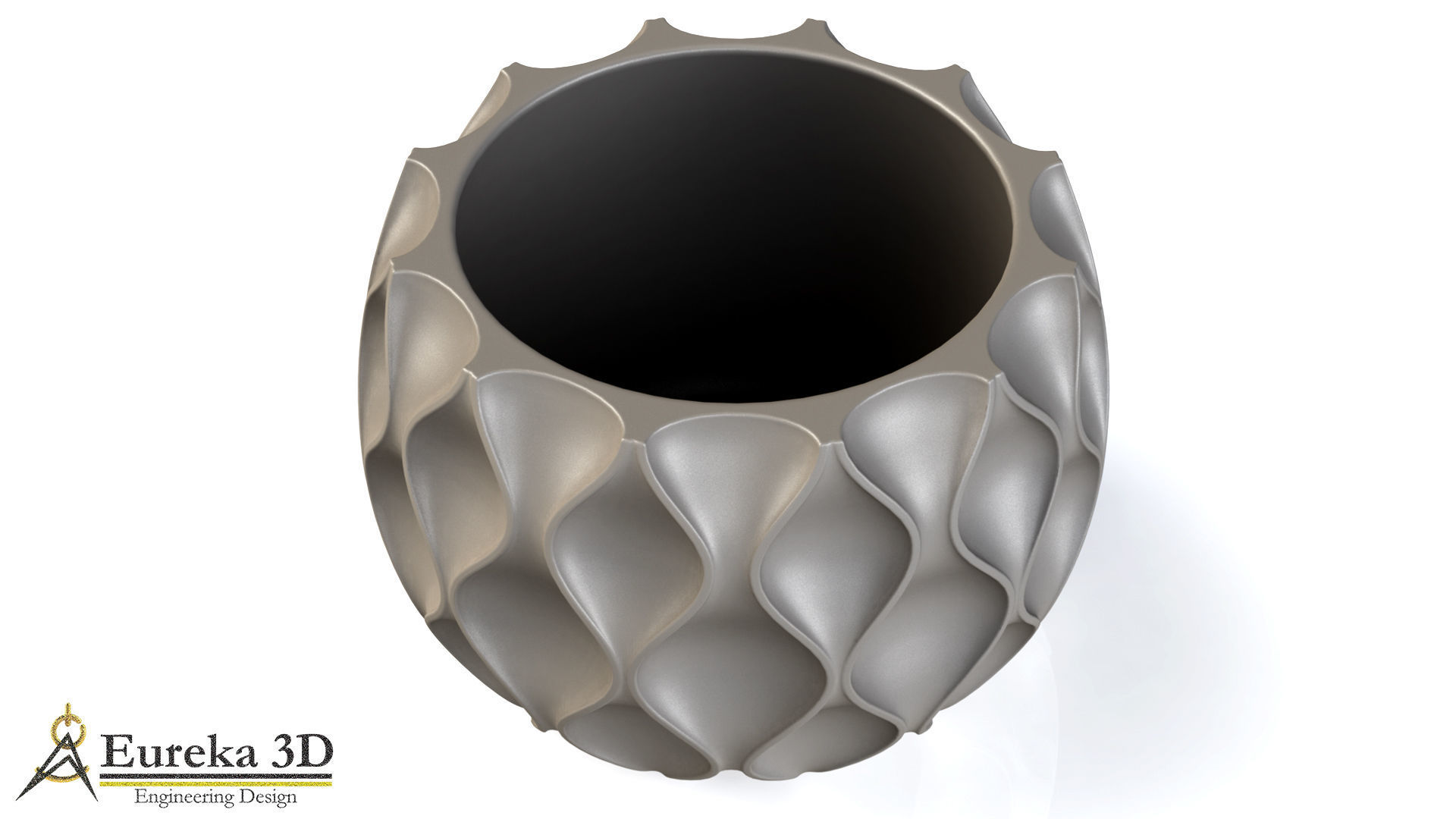 WAVE PATTERN POT MODEL 1 AND 2 3D model 3D printable | CGTrader