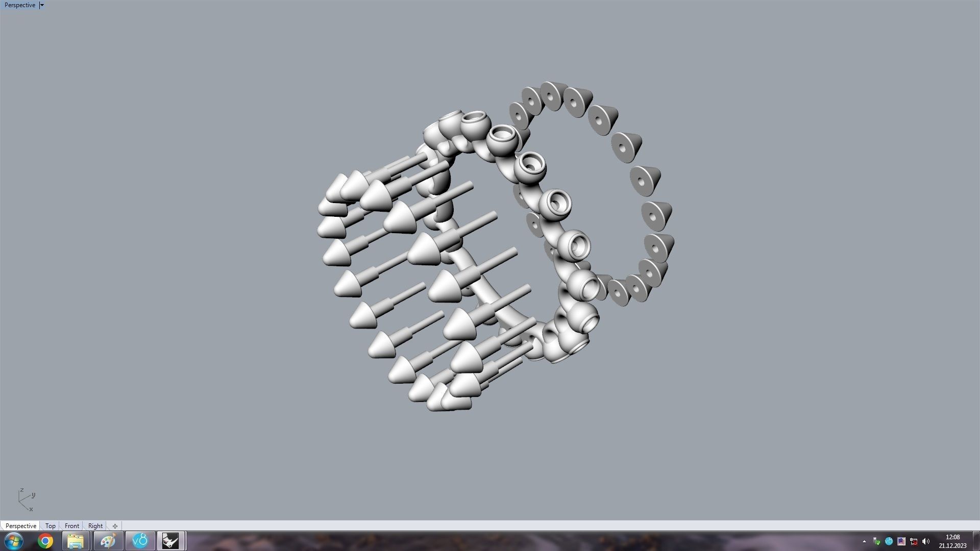 Clash Ring Diamonds 17 5mm 3D model 3D printable | CGTrader