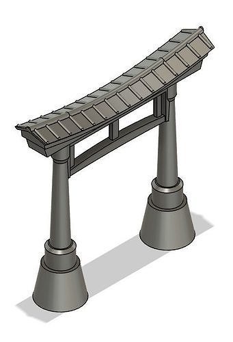 Torii Gate 3D model 3D printable | CGTrader