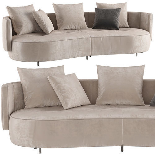 Angled Sofa Torii Bold 3D model | CGTrader