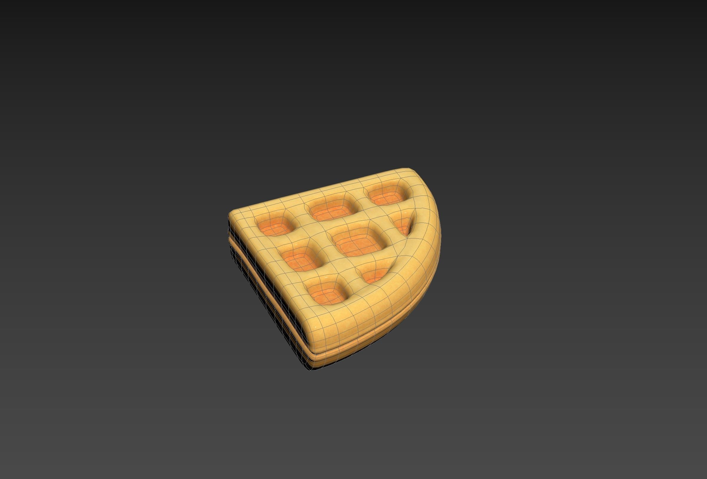 Waffle 3D model | CGTrader