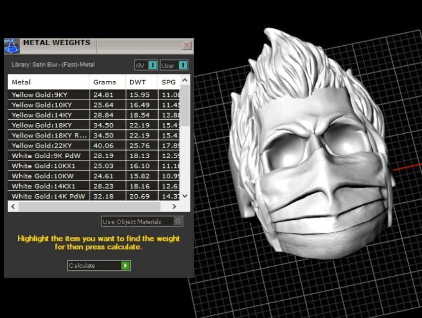 ring mask skull 3D model 3D printable | CGTrader