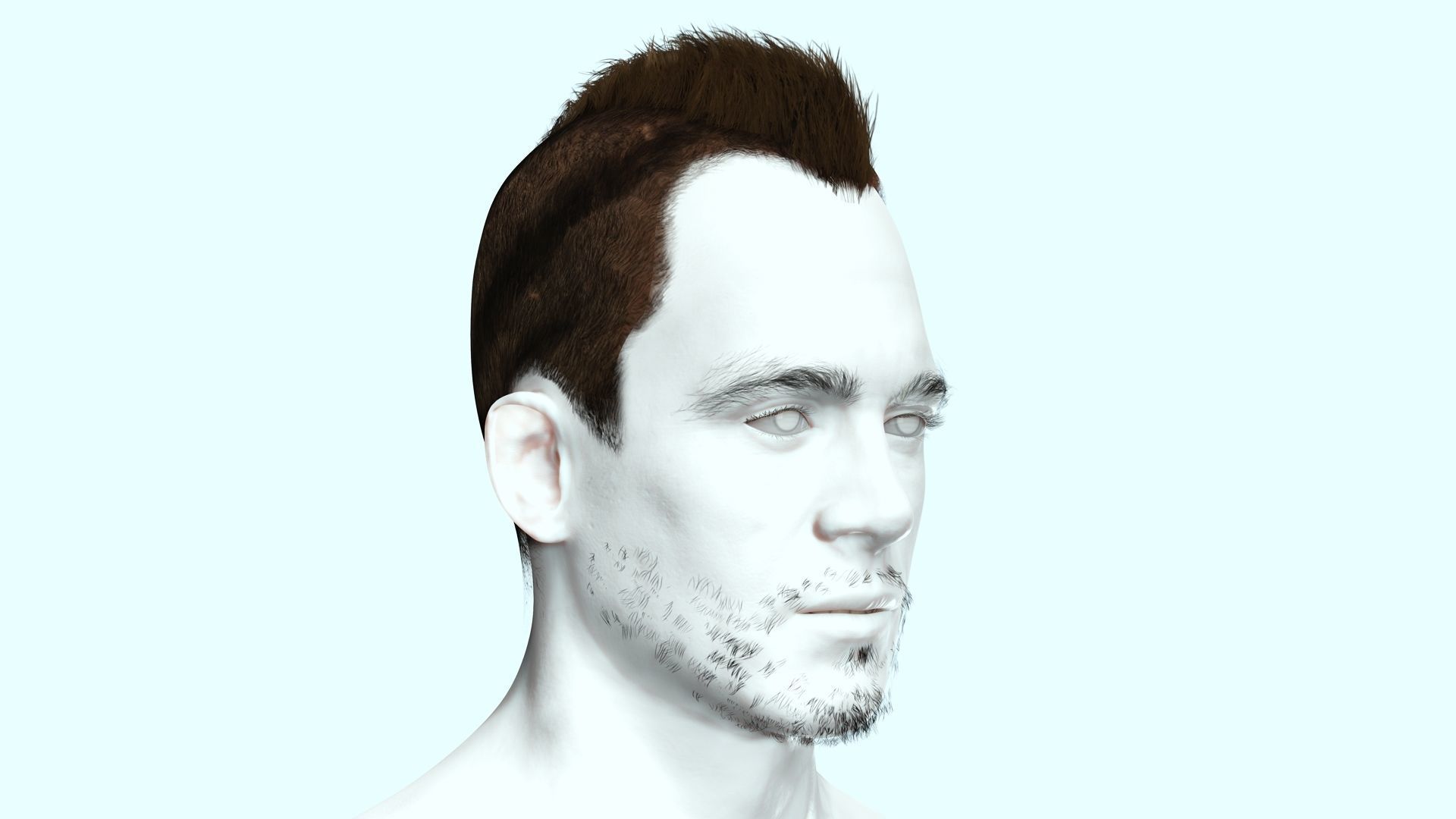 3D model Realistic Fade Hair For Solder VR / AR / low-poly | CGTrader