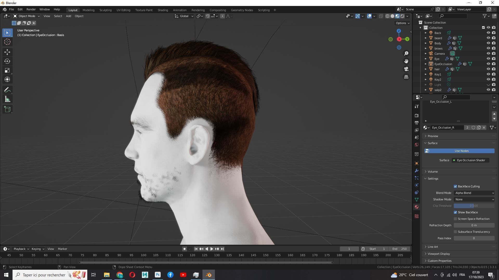 3D model Realistic Fade Hair For Solder VR / AR / low-poly | CGTrader