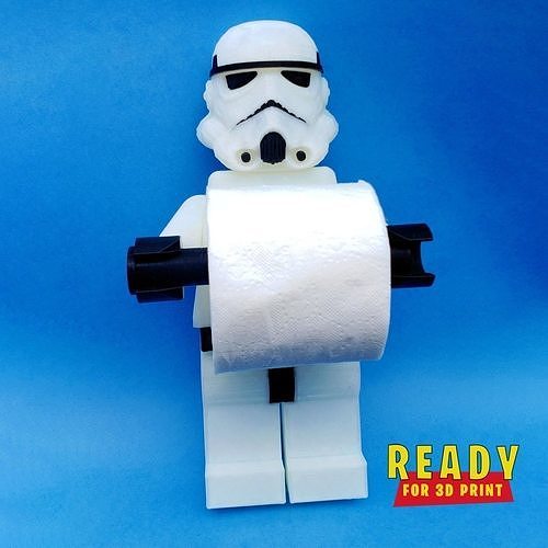 Stormtrooper helmet toilet paper holder 3D model 3D printable | CGTrader