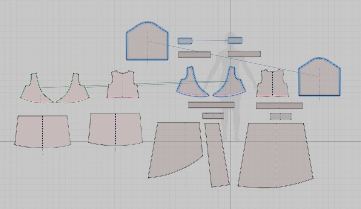 32 dress pattern for women 3D model 3D printable | CGTrader