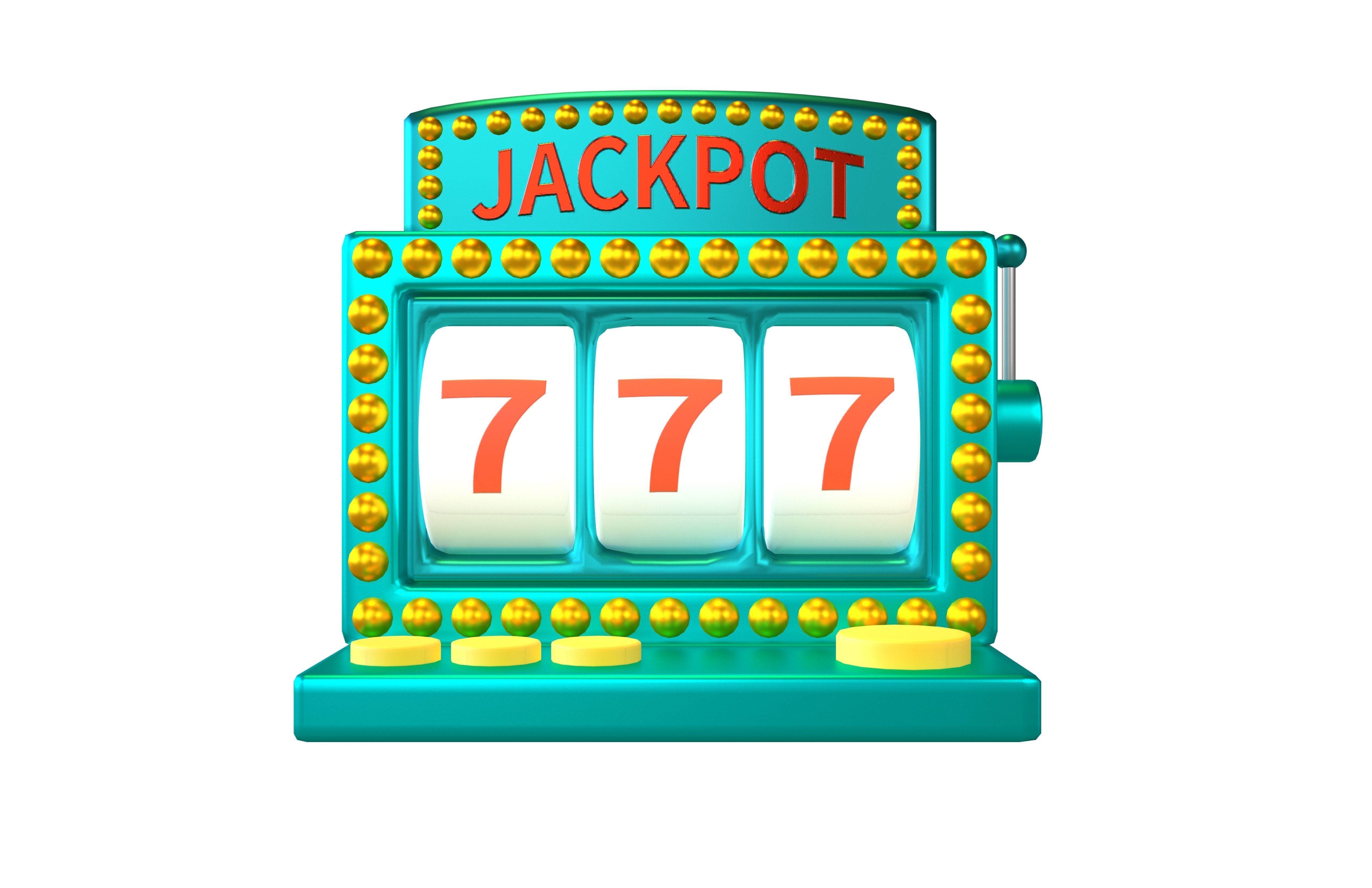 3D model Cartoon Slot Machine v1 005 VR / AR / low-poly | CGTrader