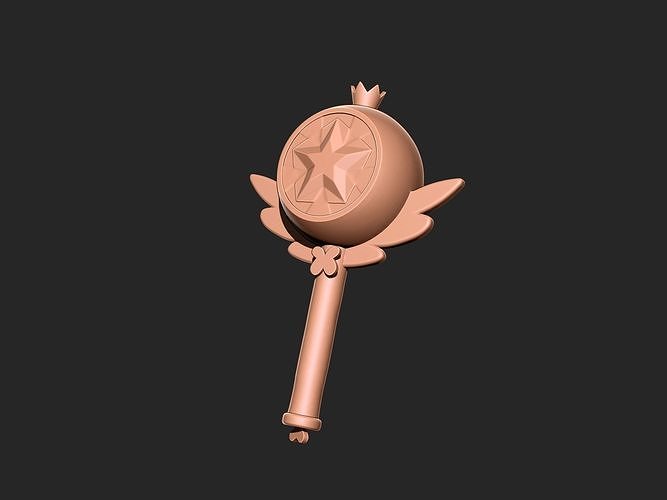 Star Vs The Forces Of Evil Wand 3D model 3D printable | CGTrader