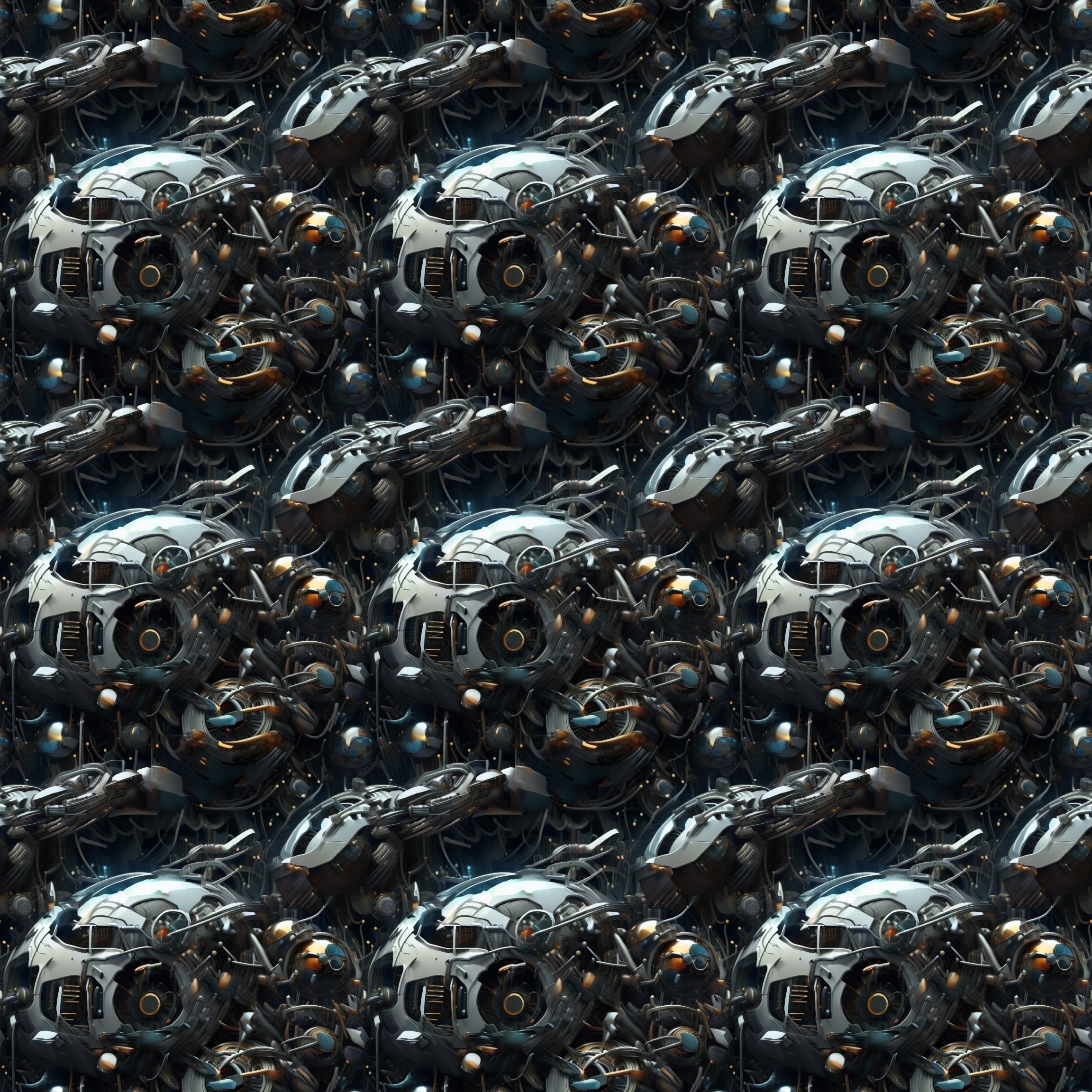 20 Seamless Sci-fi Patterns - Bulky Curved Texture Texture | CGTrader
